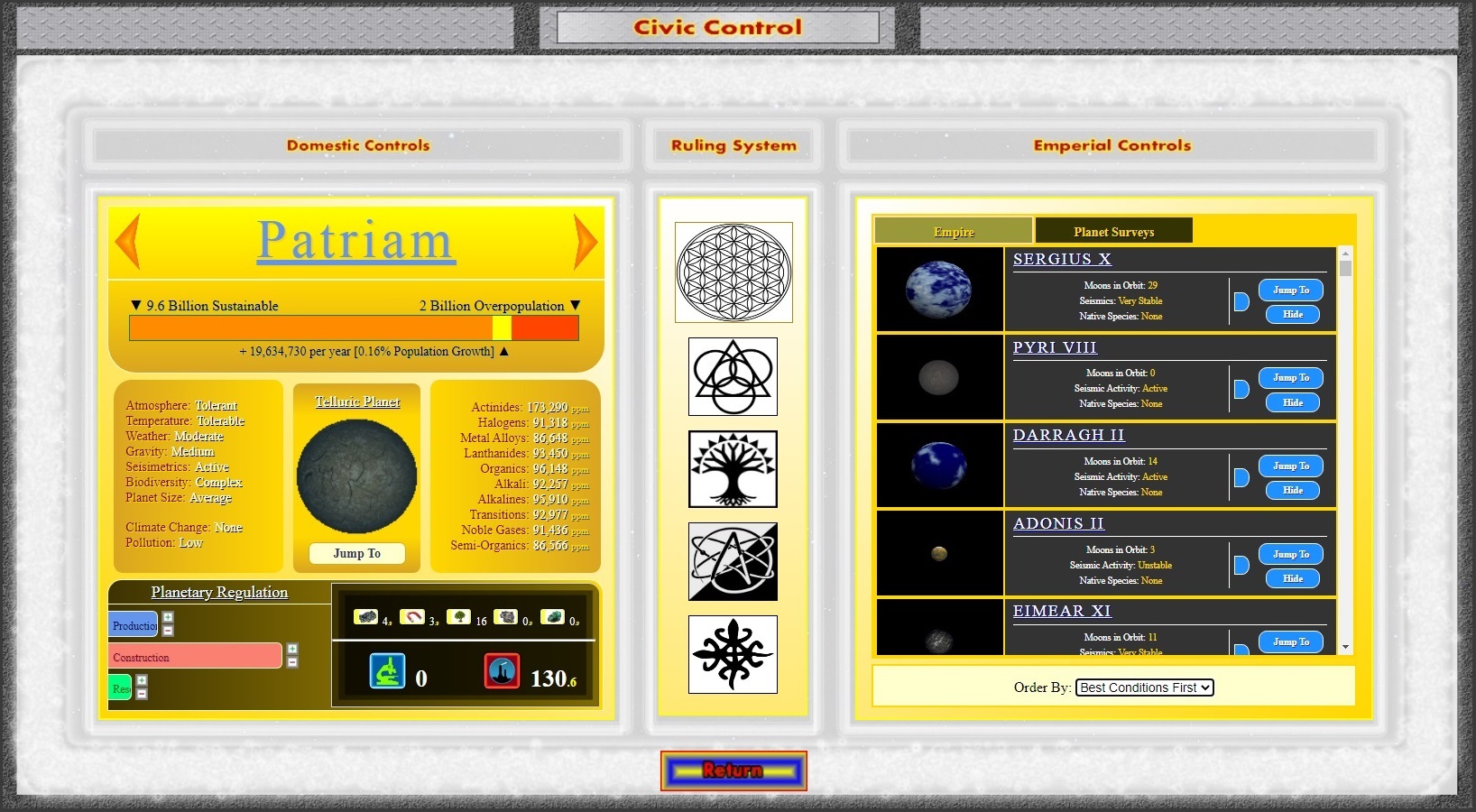 Game of Planets - The Massive Online Real-Time Strategy Game